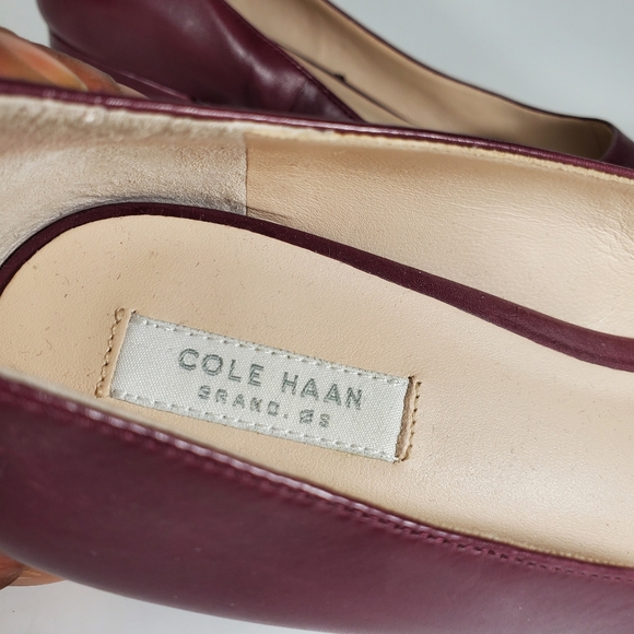 Cole Haan | Shoes | Cole Haan Grand Vesta Skimmer Womens Flat Wine ...